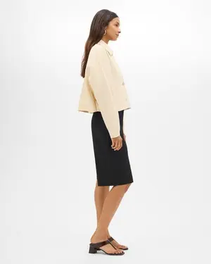 Another Tomorrow Short Balmacaan Jacket