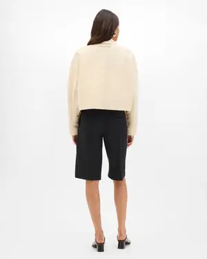 Another Tomorrow Short Balmacaan Jacket