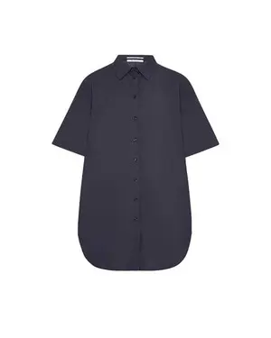 Another Tomorrow Short Shirt Dress