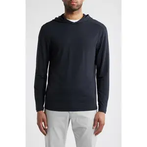Mizzen+main Knox Long Sleeve Hooded T-shirt - Black