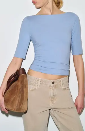 REFORMATION Santino Knit Top - Skyline