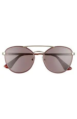 Prada 55mm Metal Aviator Sunglasses