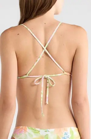 Rip Curl Catalina Island Floral Triangle Bikini Top