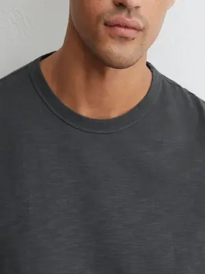 REISS Huxley Cotton Slub Relaxed-fit T-shirt - Navy