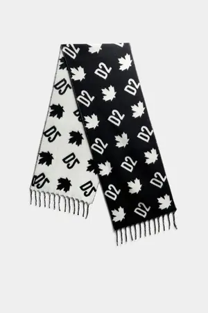 Dsquared2 Monogram Scarf - Black