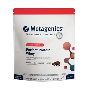 METAGENICS Perfect Protein Cross-flow Micro-filtered Whey Isolate And Hydrolyzed Whey 20g Protein Per Serving Supports Muscle - No Color