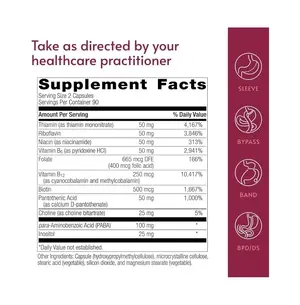 BARIATRIC ADVANTAGE Vitamin B50 Complex For Bariatric Surgery Patients