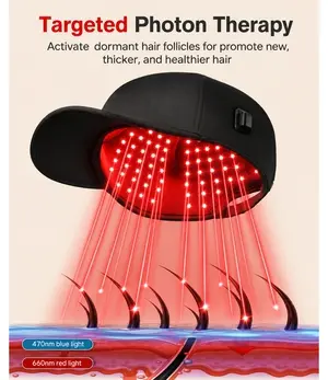 LOVERY Laser Cap Led Red And Blue Light Therapy Hat