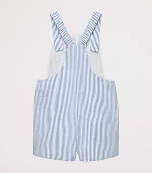 Trotters Cotton Alexander Lion Embroidered Dungarees