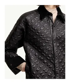 Moncler Corduroy-trimmed Quilted Shirt Jacket