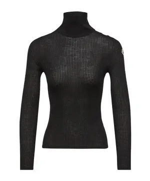 Moncler Textured Wool Sweater - Black