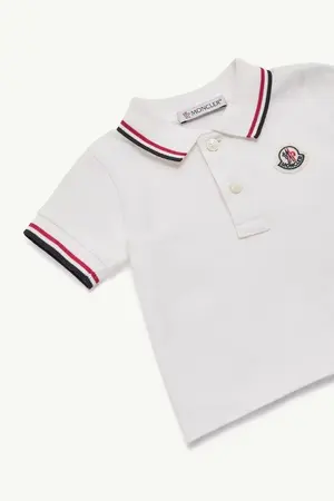 Moncler Cotton Piquet Logo Polo Shirt