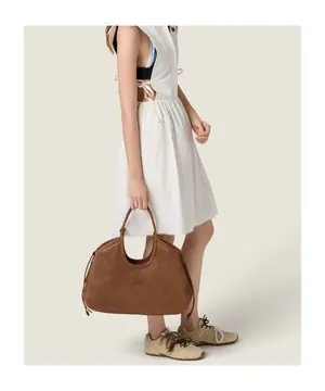 Miu Miu Ivy Nappa Leather Shopping Bag
