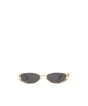 Dior Bow Embellished Gold-finish Metal Sunglasses