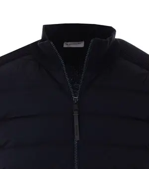 Moncler Wool Cashmere Blend Padded Zip-up Cardigan - No