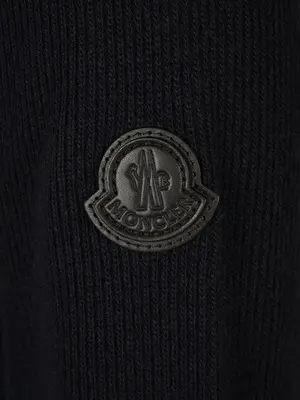 Moncler Wool Cashmere Blend Padded Zip-up Cardigan - No