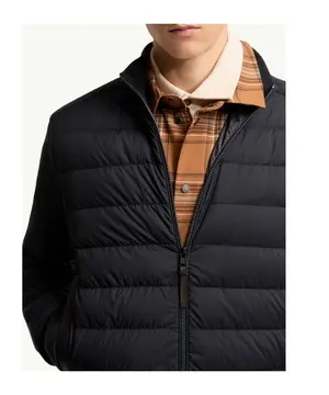 Moncler Wool Cashmere Blend Padded Zip-up Cardigan - No