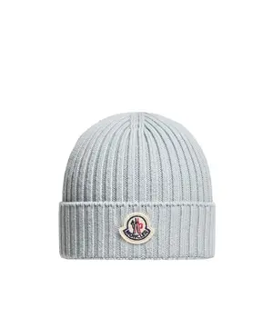 Moncler Wool Beanie - Light Blue