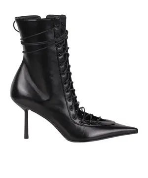 LE SILLA 140mm Leather Pumps - Black