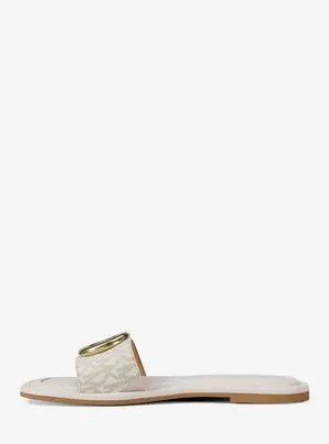Michael Kors Milan Suede Open Toe Ballet Flat