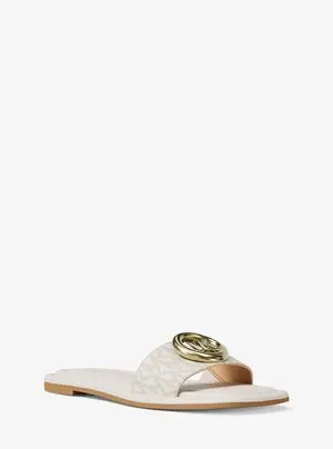 Michael Kors Milan Suede Open Toe Ballet Flat