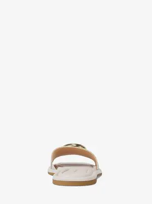 Michael Kors Milan Suede Open Toe Ballet Flat