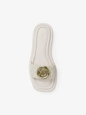 Michael Kors Milan Suede Open Toe Ballet Flat