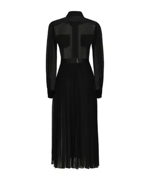 Dolce & Gabbana Chiffon Shirt Dress With Appliqu