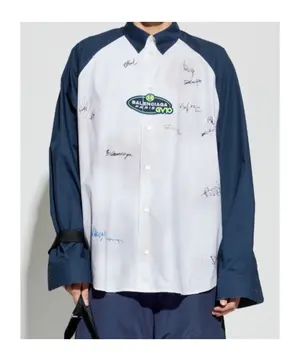 Balenciaga Logo Patch Long-sleeve Shirt