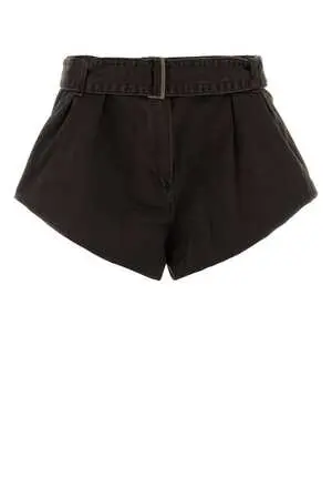 Magda Butrym Belted Pleated Shorts