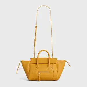 Celine Grained Calfskin Little Luggage Top Handle Bag