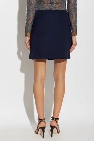 Valentino Garavani Button-fastening A-line Skirt