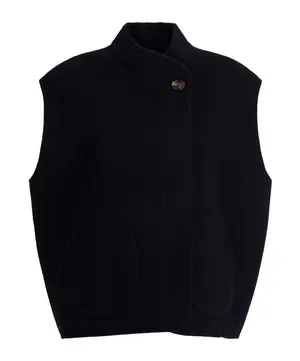 Soeur Adeline Sleeveless Jacket - Black