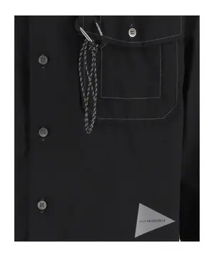 AND WANDER Practical Pocket Collar Shirt