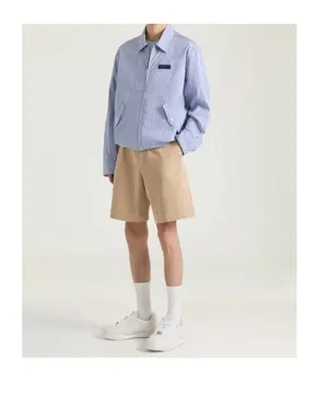 Givenchy Couture Seam Bermuda Shorts In Cotton With Grosgrain Detail