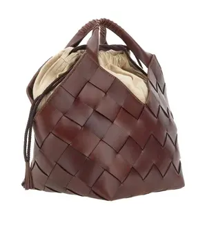 Dragon Diffusion Botteghe Woven Leather Bucket Bag