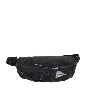 AND WANDER Logo Detail Waist Bag - Black