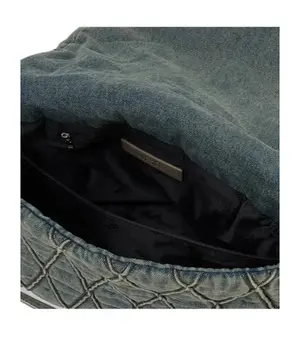 DIESEL® Large Quilted Shoulder Bag With Charm Detail