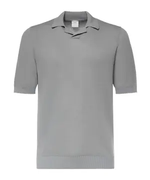 Eleventy Short-sleeve Knit Polo Top