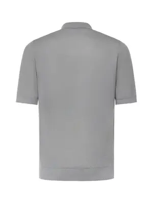 Eleventy Short-sleeve Knit Polo Top