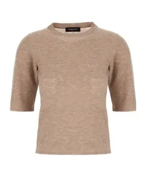 Fabiana Filippi Short-sleeved Knit Top With Sequins