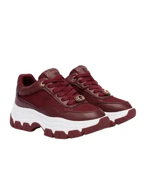 Guess Logo-plaque Chunky-sole Lace-up Sneakers