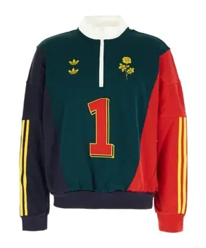 ADIDAS X WILLY CHAVARRIA Colorblocked Long Sleeve Sweatshirt - No