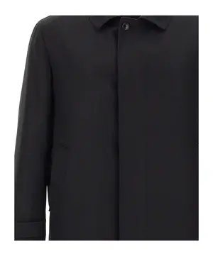 Tagliatore Single-breasted Twill Coat