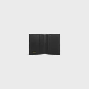 Celine Bi-fold Card Holder Triomphe Pontet In Goatskin