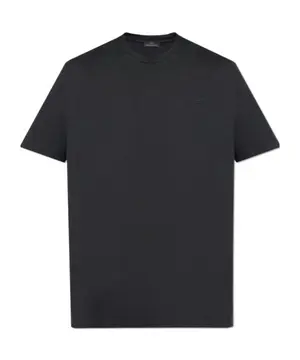 PAUL  SHARK Logo-embroidered T-shirt - Black