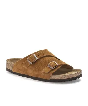 BIRKENSTOCK Zurich Buckled Suede Slip-on Sandals