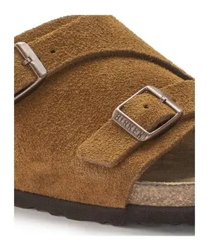BIRKENSTOCK Zurich Buckled Suede Slip-on Sandals