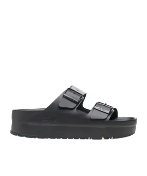 BIRKENSTOCK Arizona Pap Double Strap Slip-on Sandals - Black