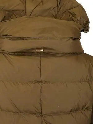 Herno Hooded Zip-up Down Jacket With Panelled Cuffs